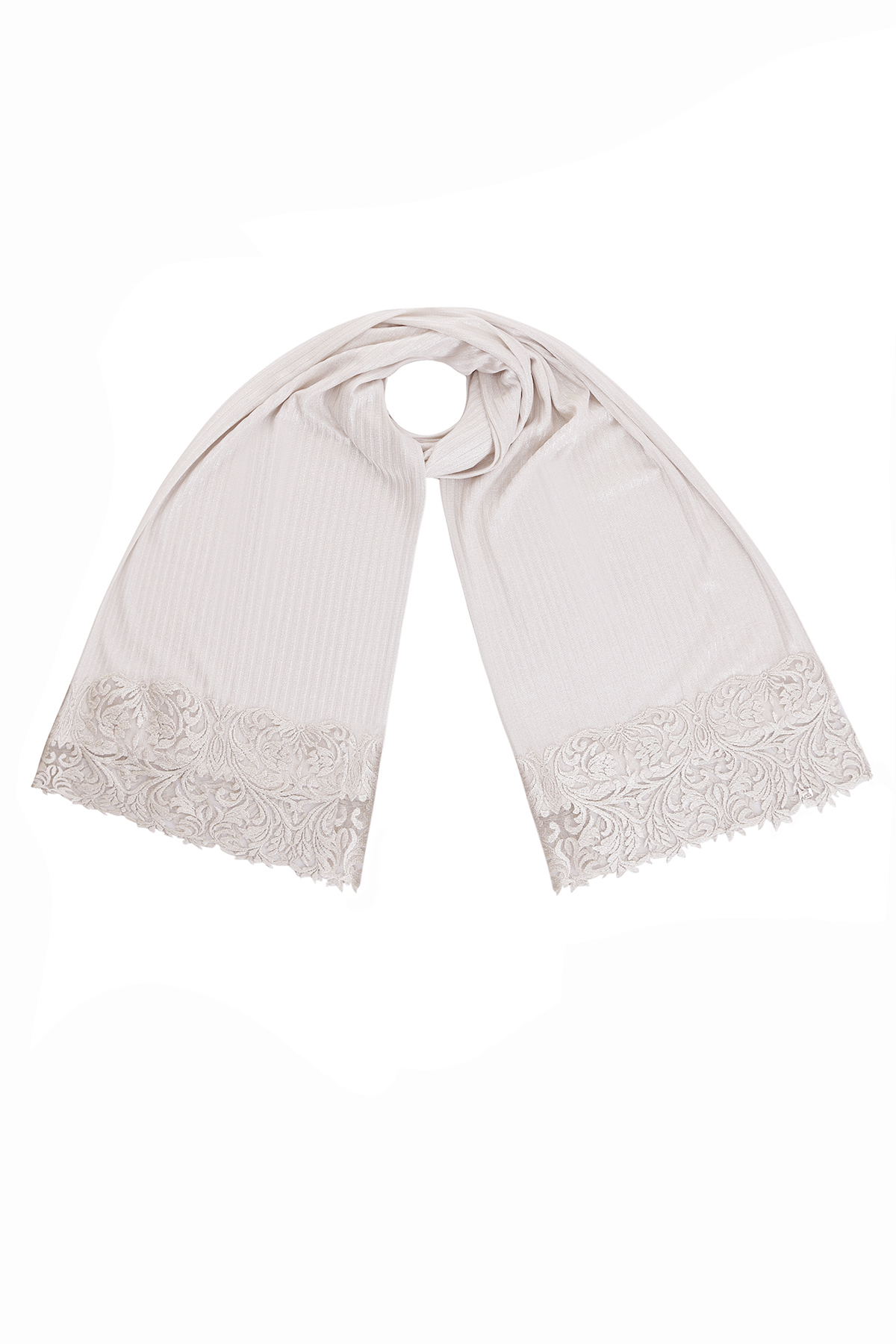 Unique Luna scarf with lace on edges | Luna Fashion House