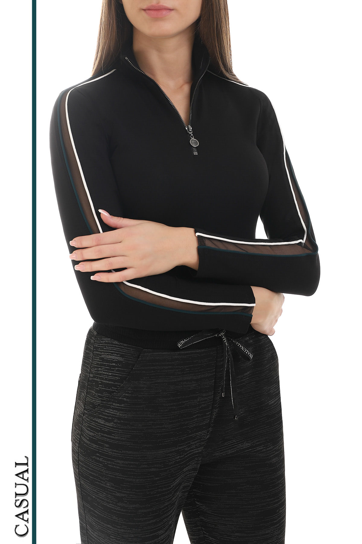 Rolka od viskozne pletenine sa rajsferšlusom u predelu vrata | Modna ...