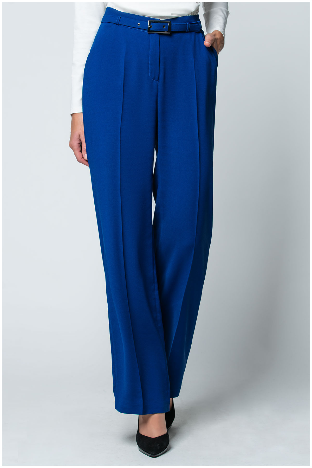 Kraljevsko plave pantalone ravnog kroja | Modna kuća Luna