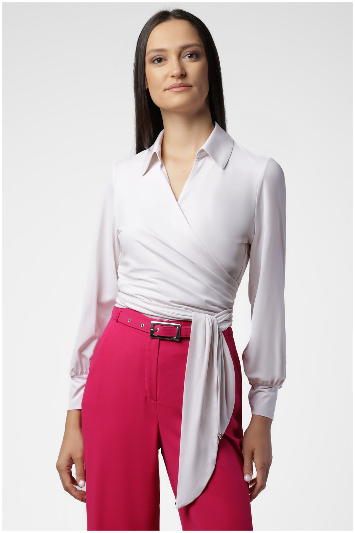 Bela košulja od viskoze | Modna kuća Luna