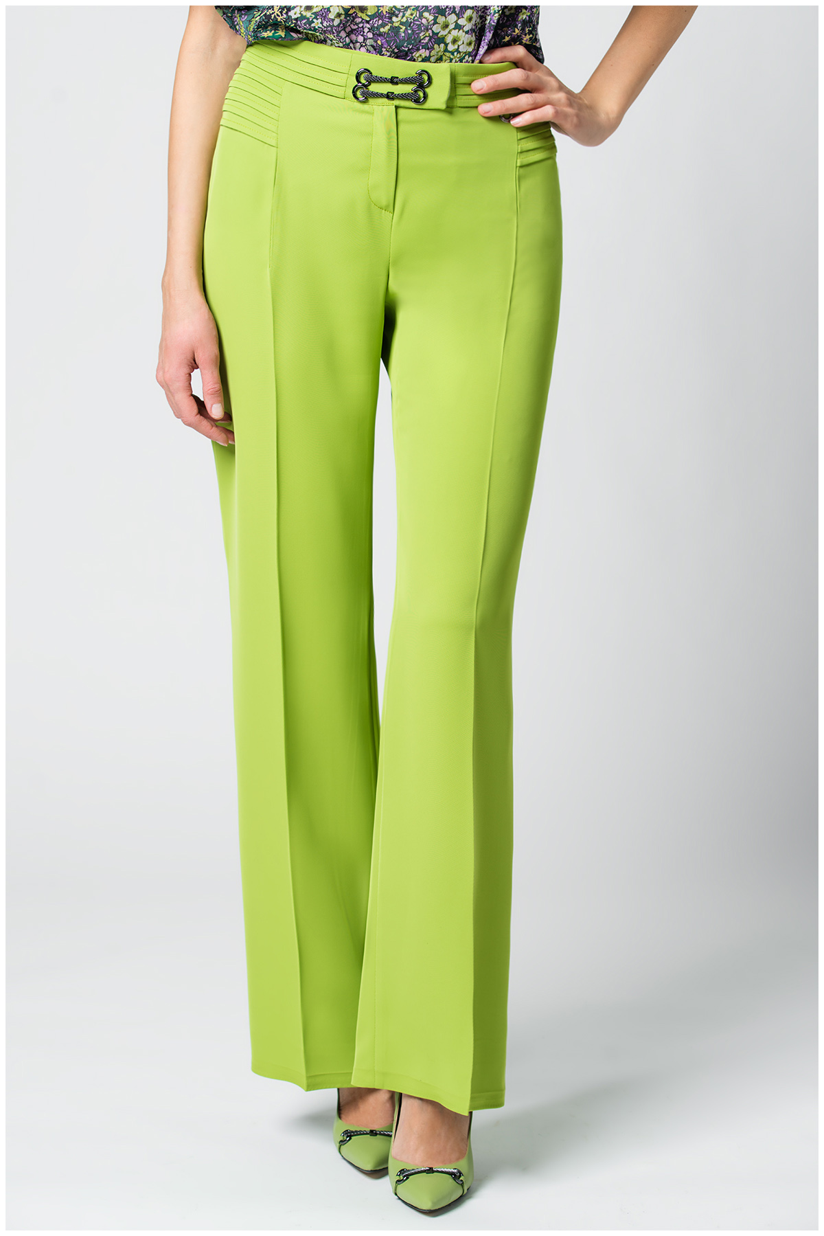 Zelene pantalone ravnog kroja | Modna kuća Luna