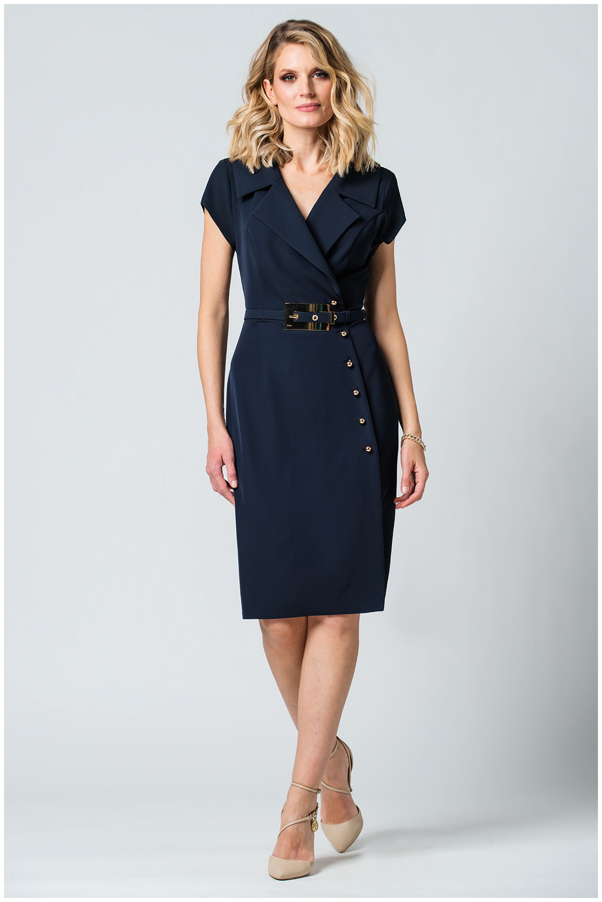 Teget haljina na preklop | Modna kuća Luna