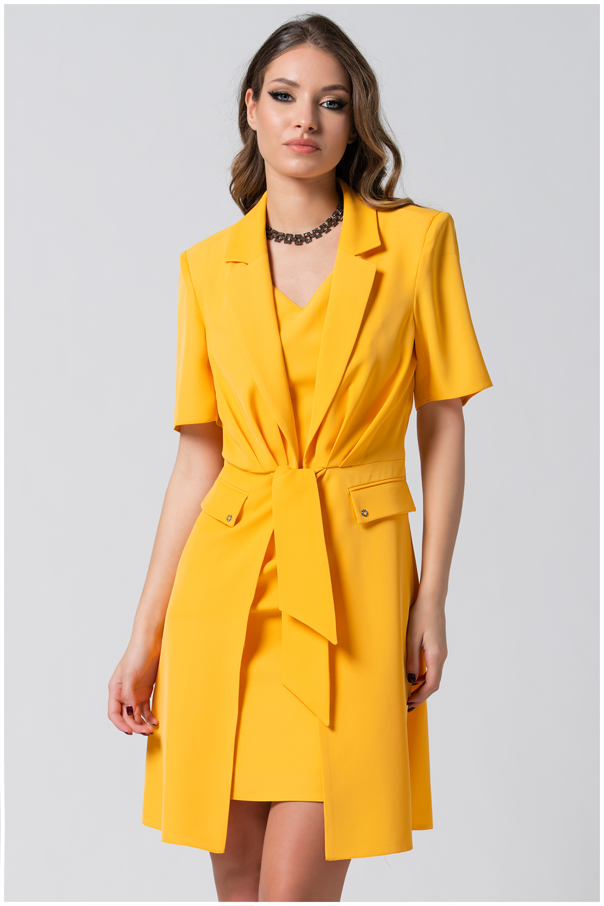 Strukirani sako kratkih rukava | Modna kuća Luna