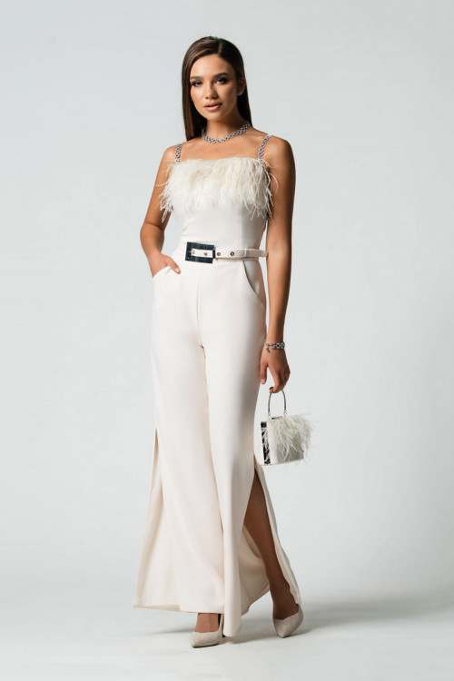 Beli kombinezon za svečane prilike | Modna kuća Luna