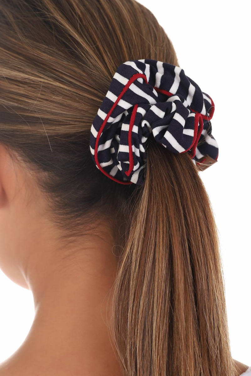 Hair rubber band with a piping | Luna Fashion House